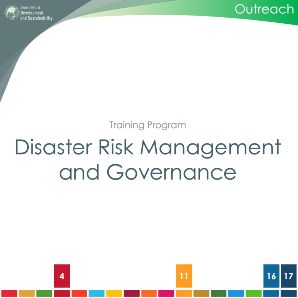 Training Program on Disaster Risk Management and Governance ...