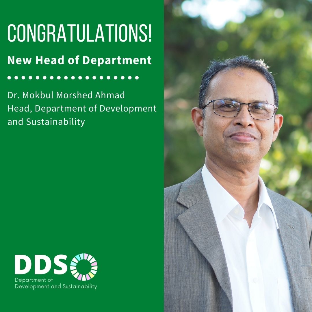 Dr. Mokbul Morshed Ahmad appointed as new Head of Department of ...