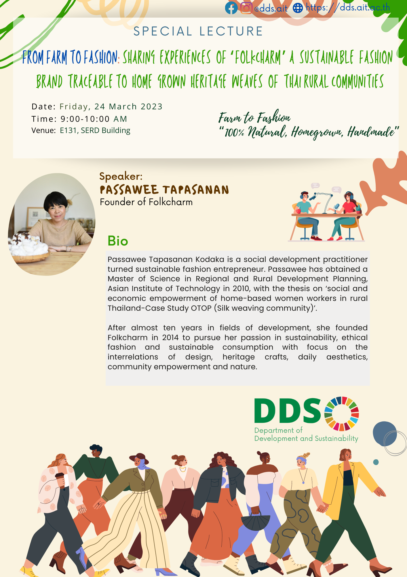 From Farm to Fashion: Sharing experiences of ‘Folkcharm’ A sustainable fashion brand traceable ...