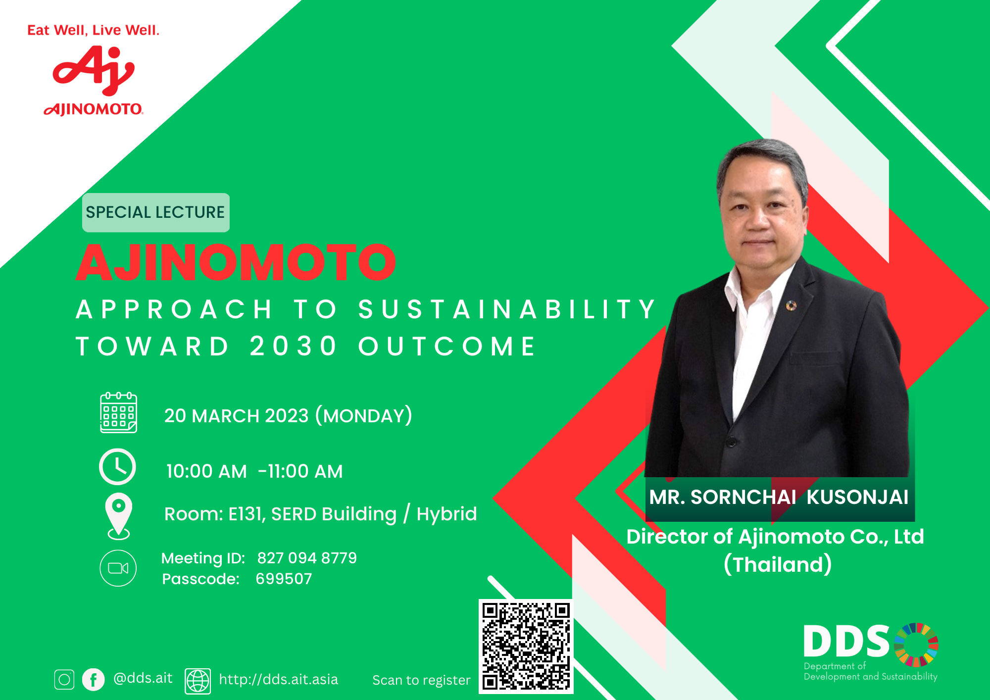 Special Lecture: Ajinomoto approach to sustainability toward 2023 ...